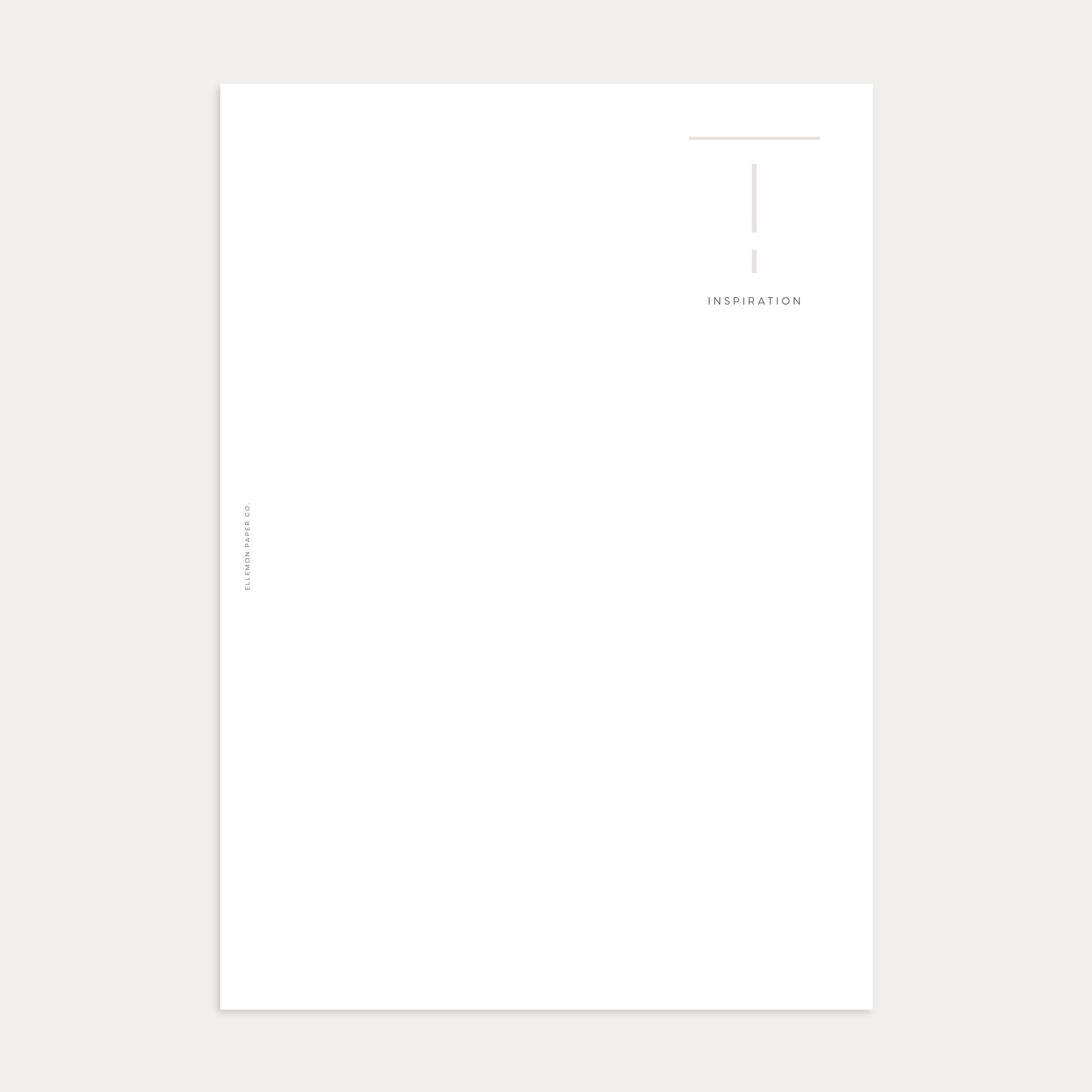 Section Cover Pages – Ellemon Paper Co.