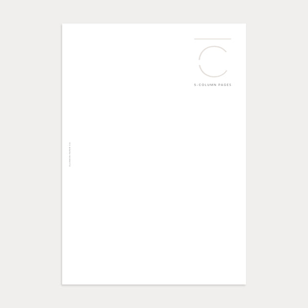 5-Column Pages – Ellemon Paper Co.