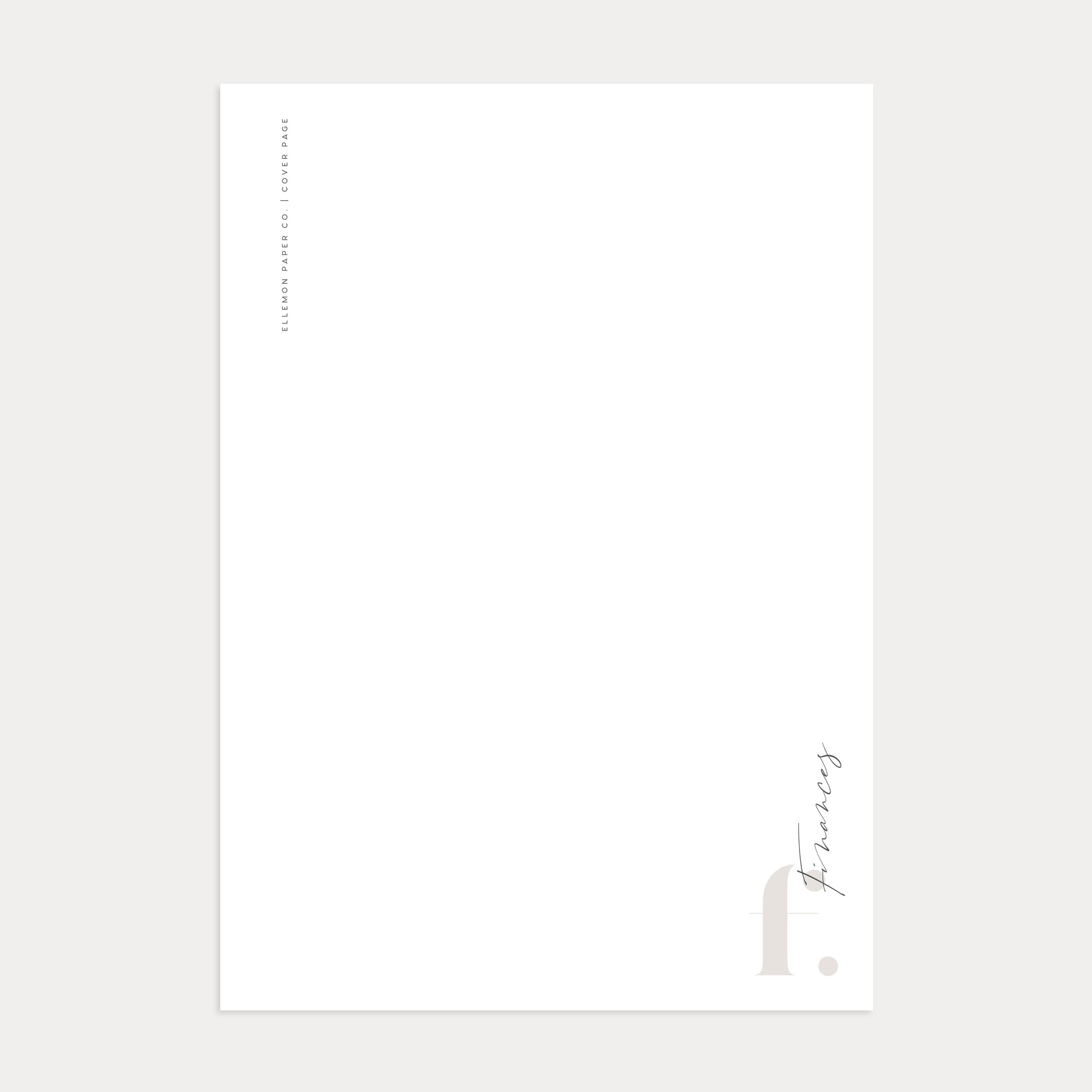 Cover Pages – Ellemon Paper Co.
