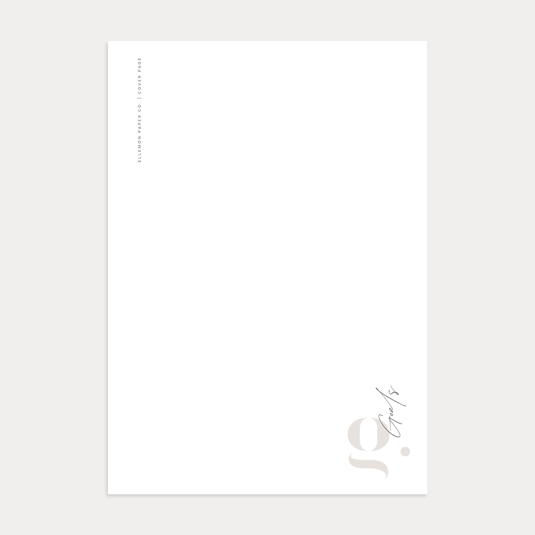 Cover Pages – Ellemon Paper Co.