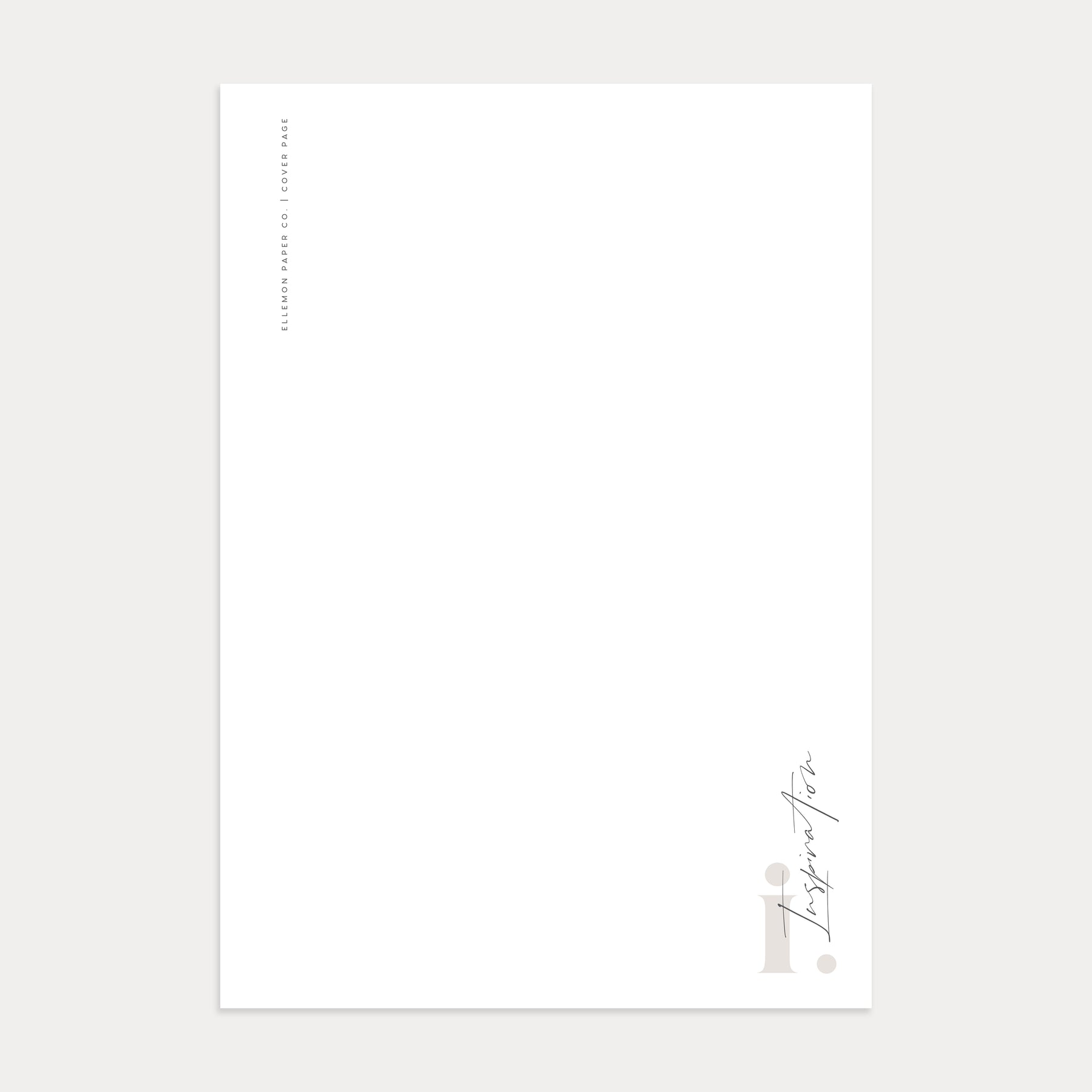 Cover Pages – Ellemon Paper Co.