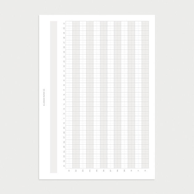 Yearly Progress Tracker – Ellemon Paper Co.