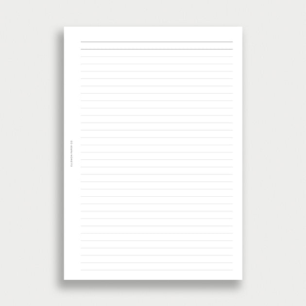 Lined Pages – Ellemon Paper Co.