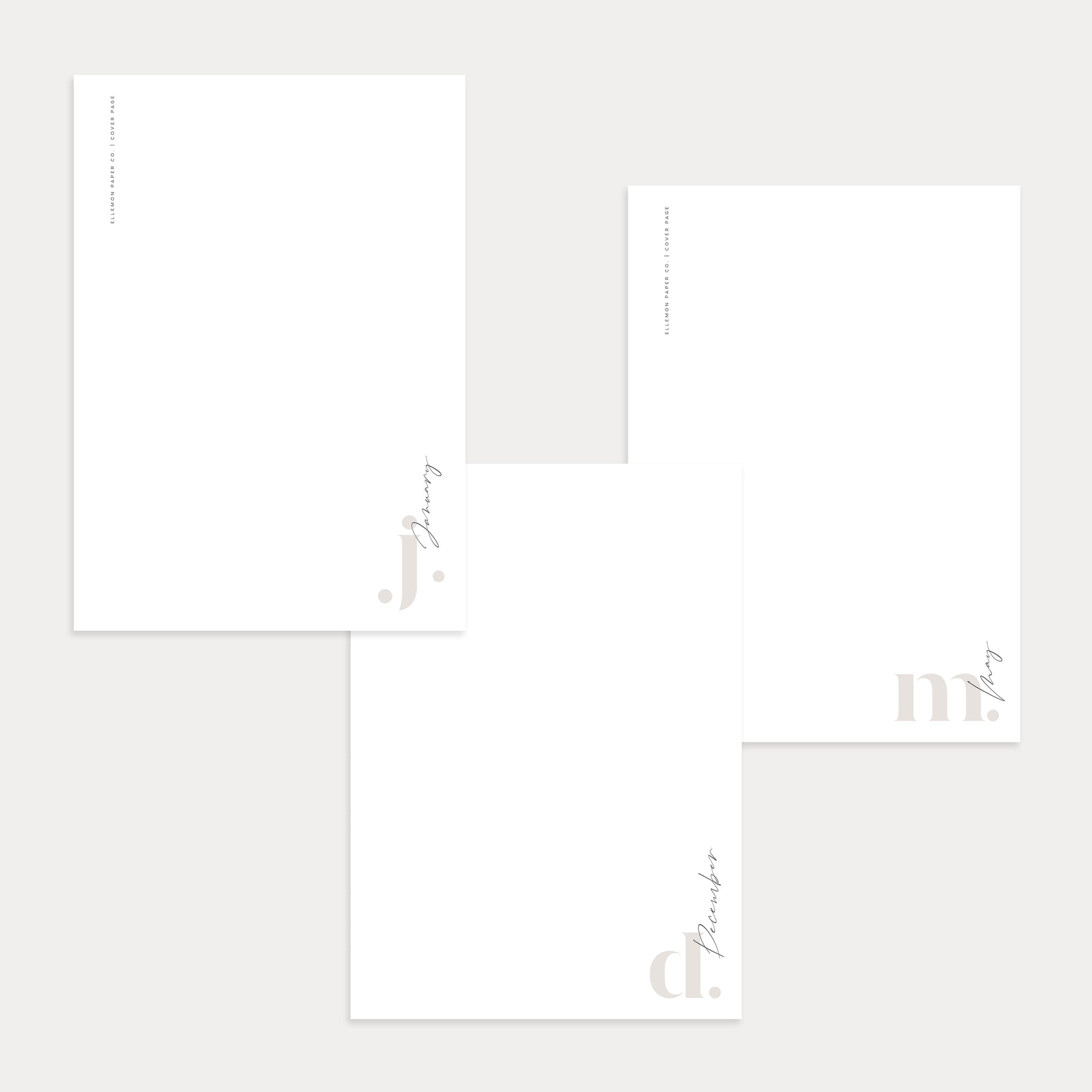 Cover Pages – Ellemon Paper Co.