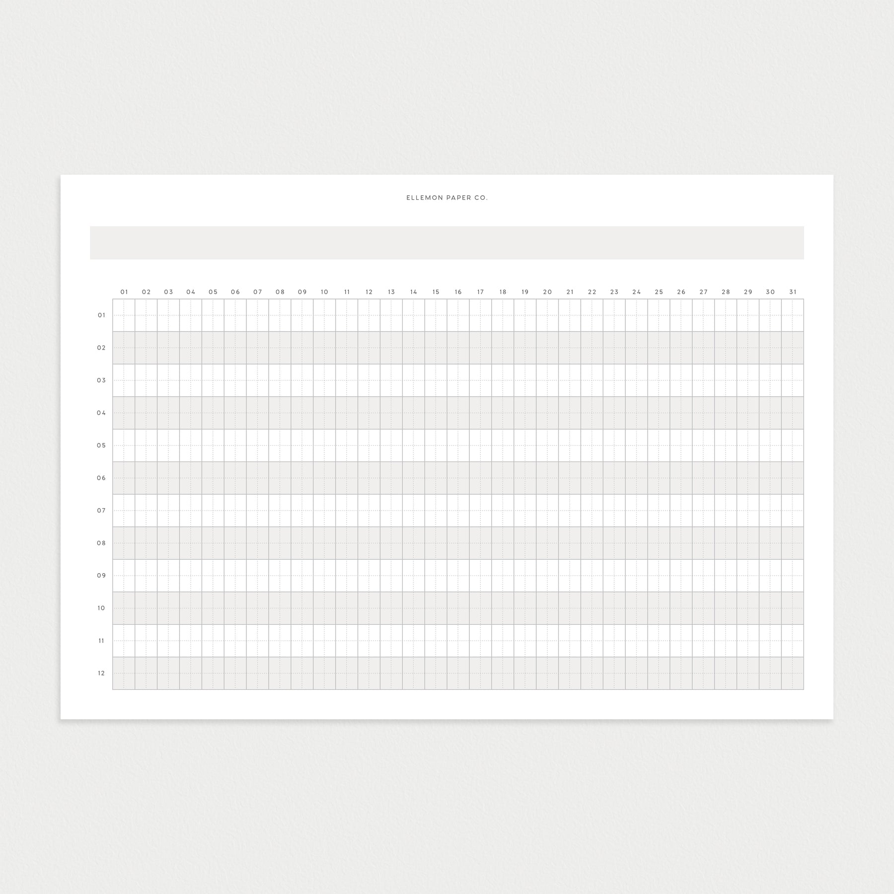 Yearly Progress Tracker – Ellemon Paper Co.